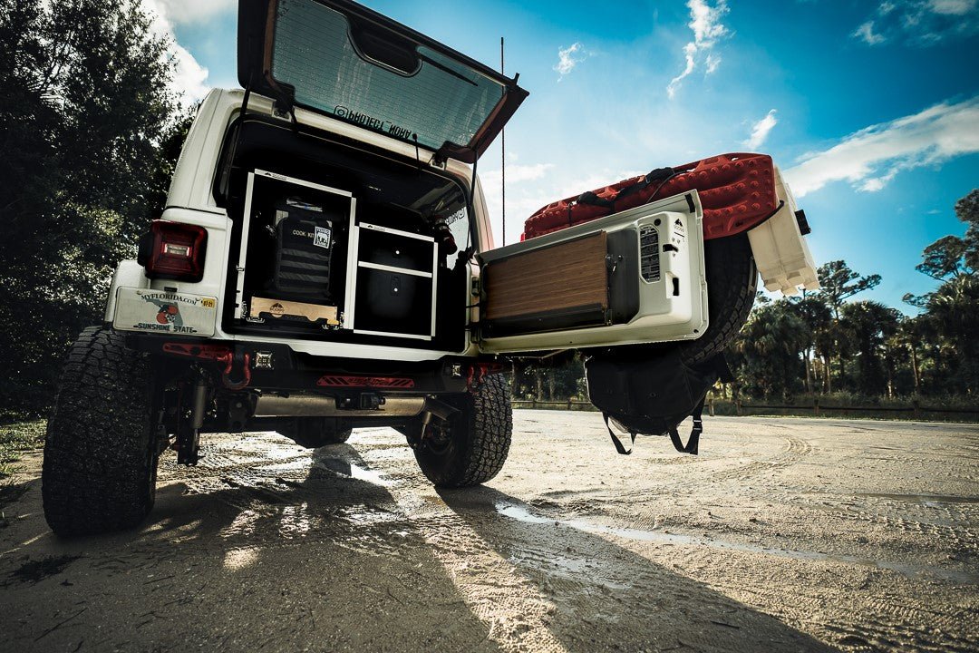 Jeep JLU 2018-Present Storage, Camp Kitchens & Seat Deletes | Goose Gear