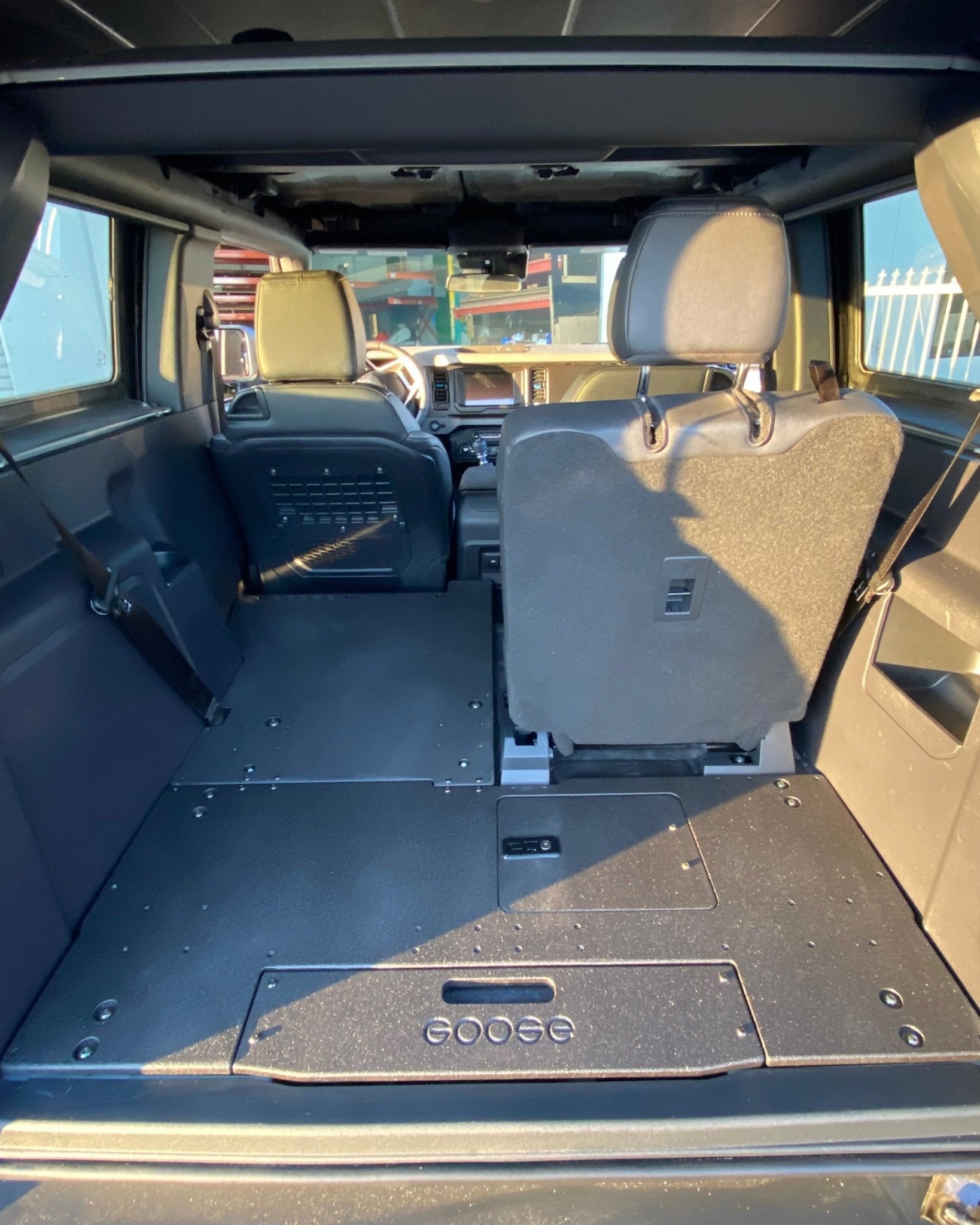 Goose Gear Ford Bronco 2021-Present Back Seat Delete Plate System