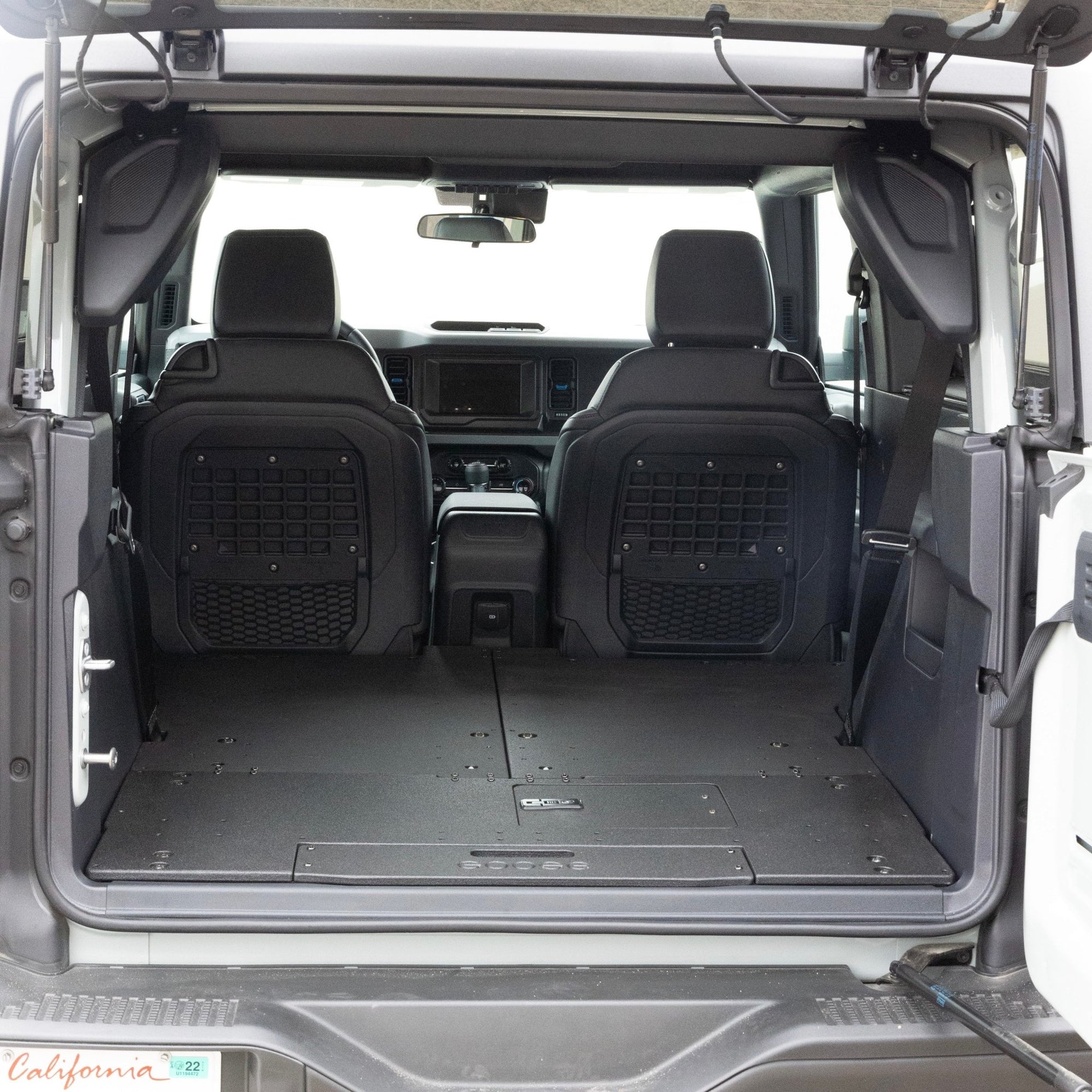 Goose Gear Ford Bronco 2021-Present Back Seat Delete Plate System