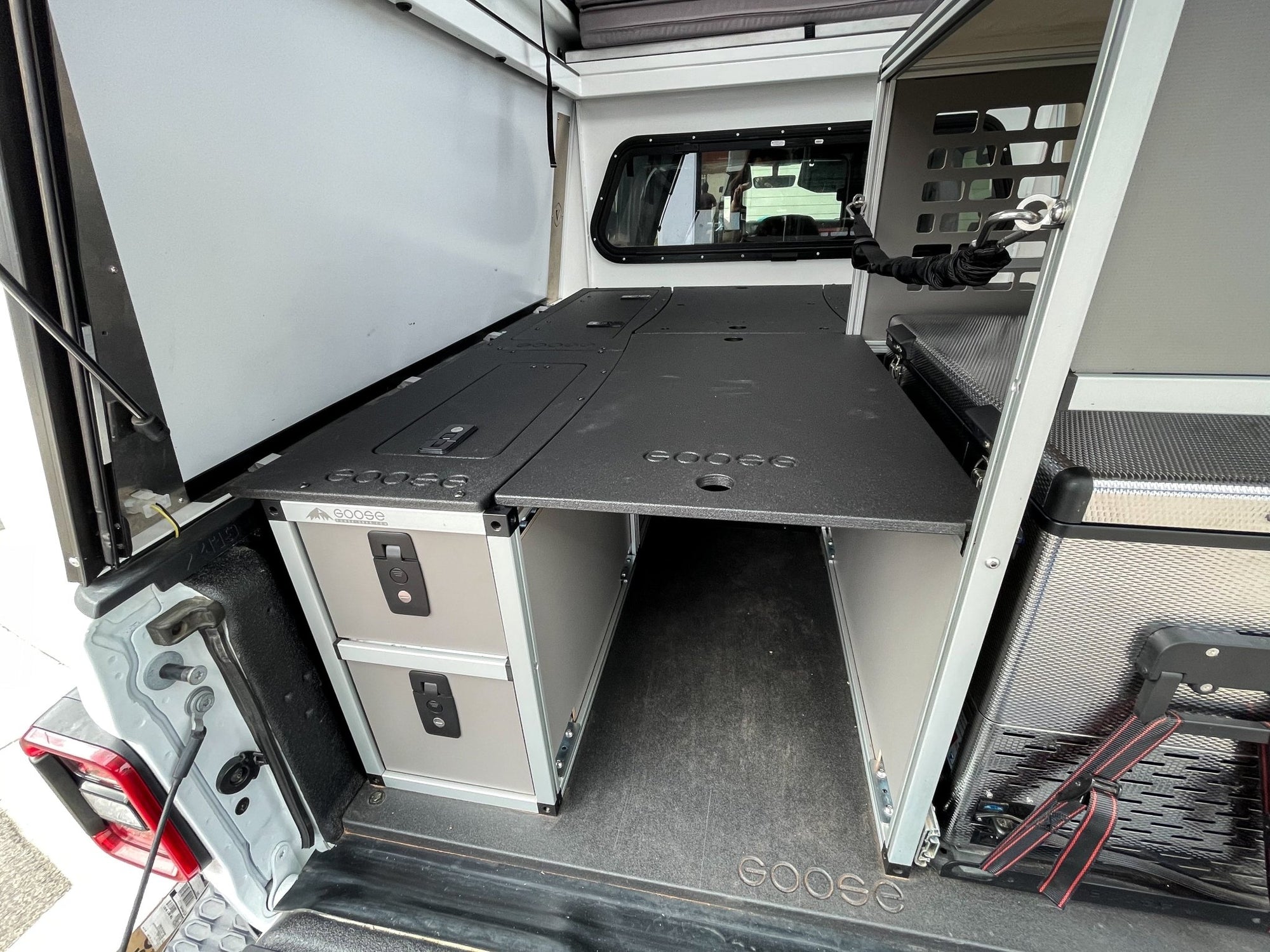 Camper System Double Drawer Module | Truck Bed Storage | Goose Gear