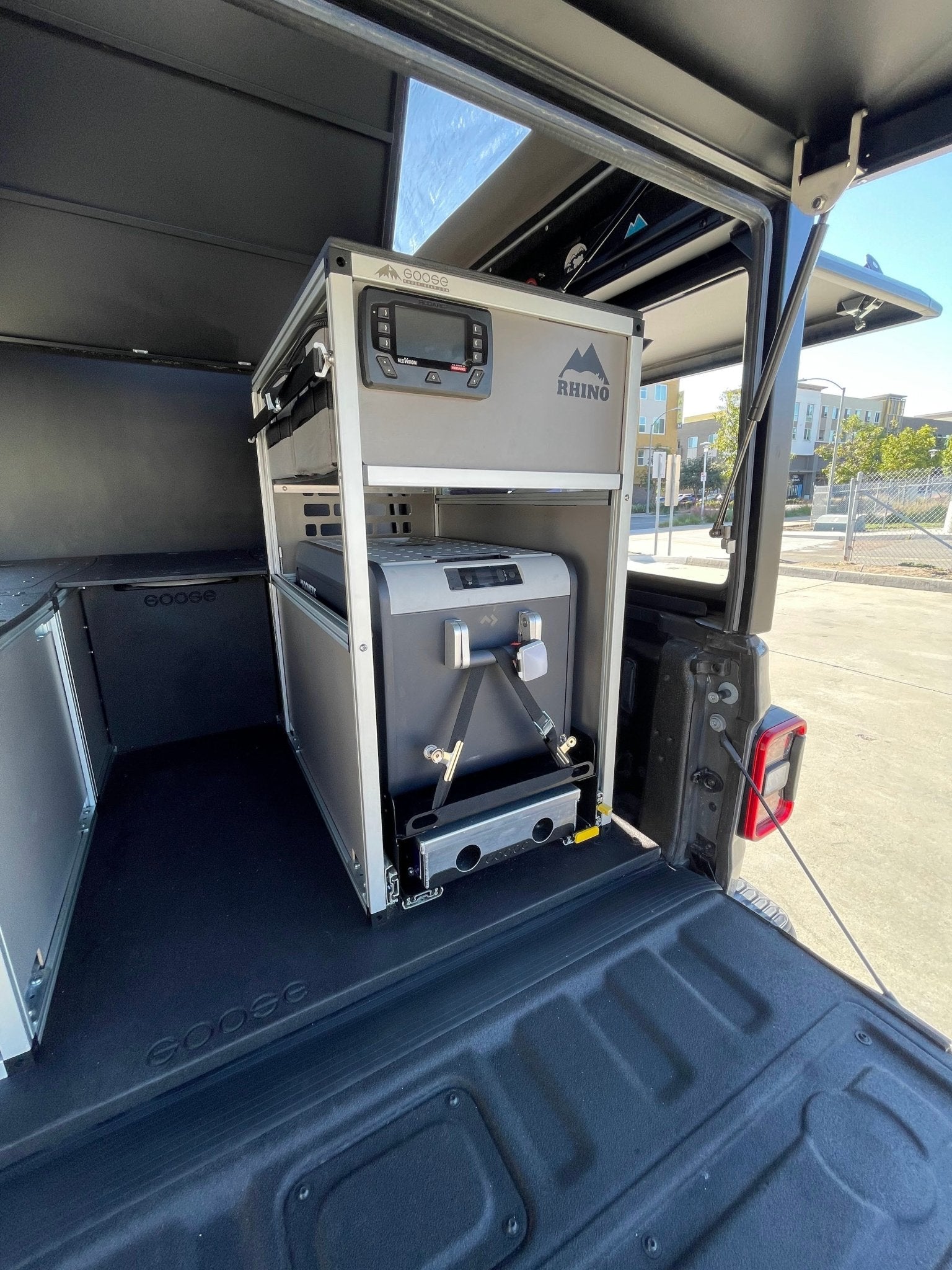 Rear Passenger Side CampKitchen Module | Truck Camper Gear | Goose Gear