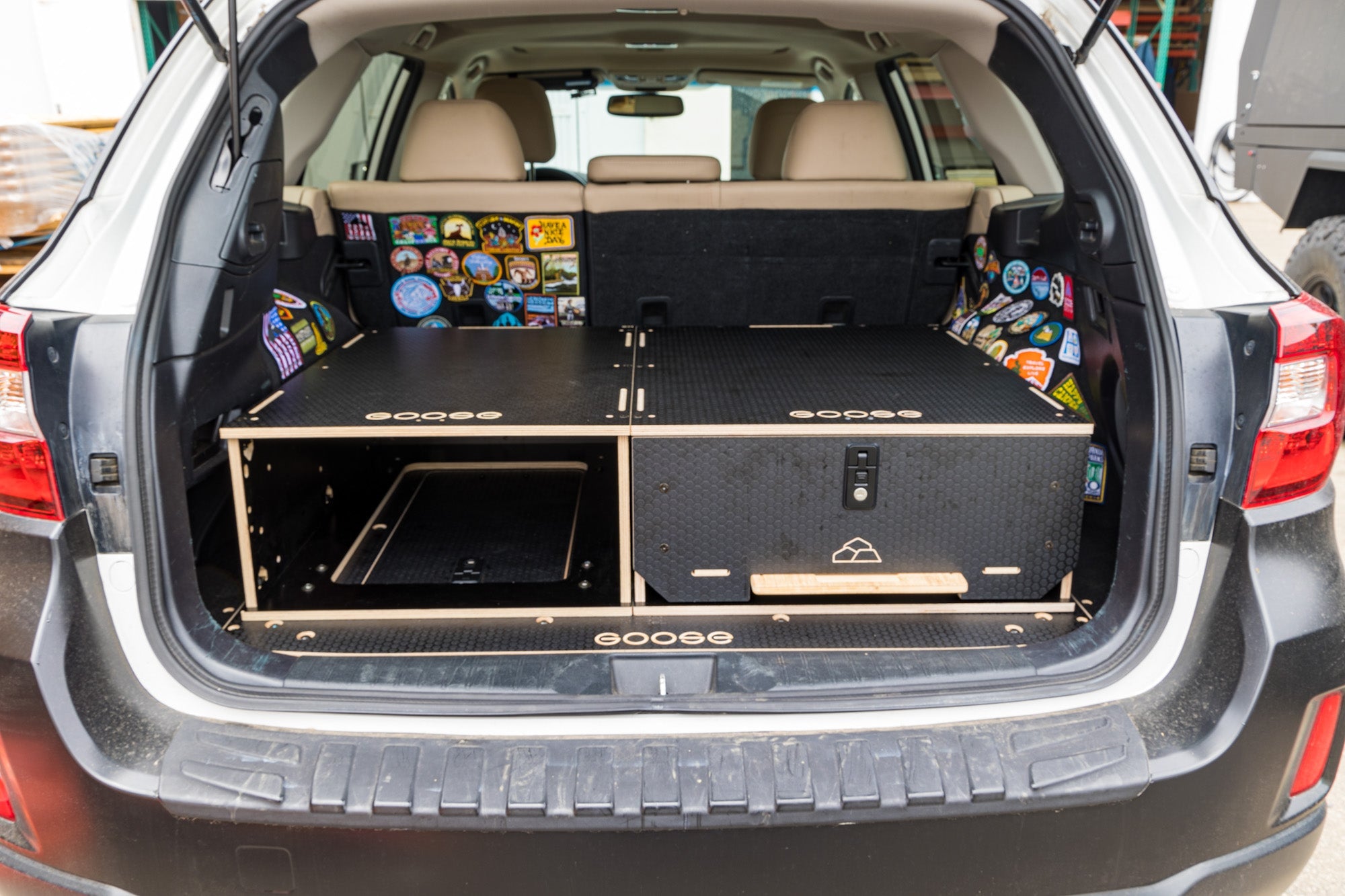 Goose Gear Rear Storage Package - Subaru Outback Drawers 2015-2019 5th Gen.