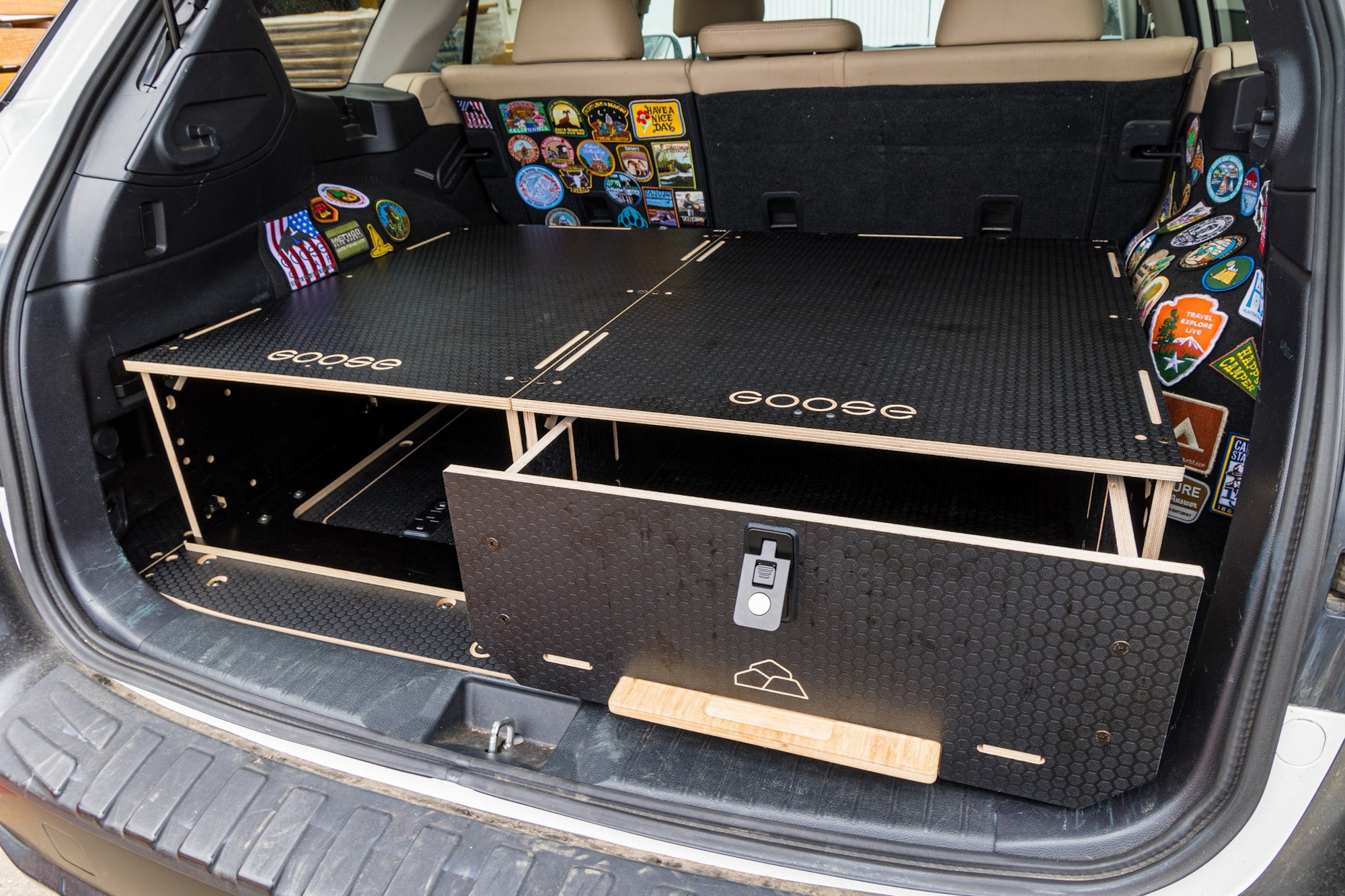 Goose Gear Rear Storage Package - Subaru Outback Drawers 2015-2019 5th Gen.