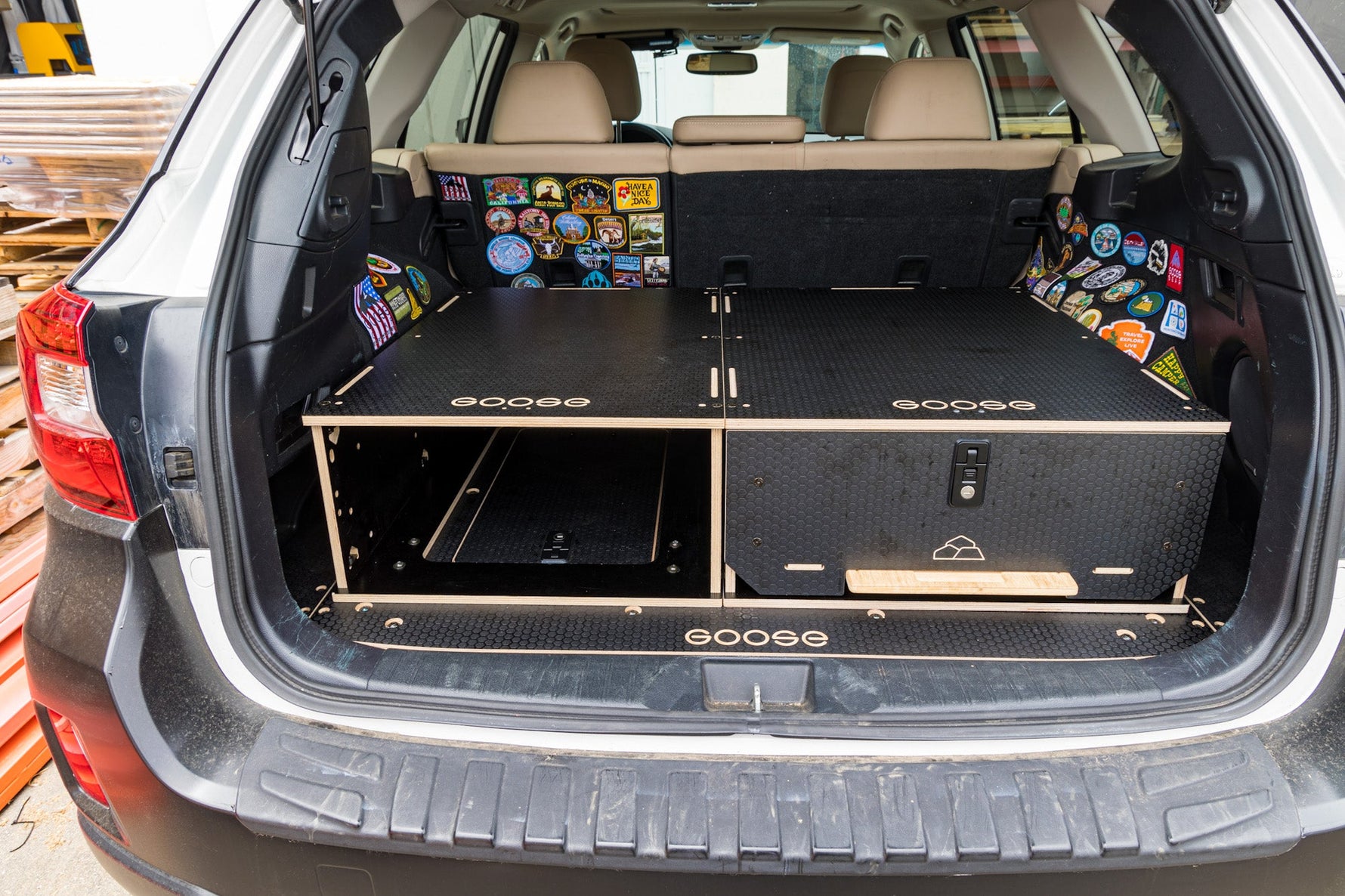 Goose Gear Rear Storage Package - Subaru Outback Drawers 2015-2019 5th Gen.